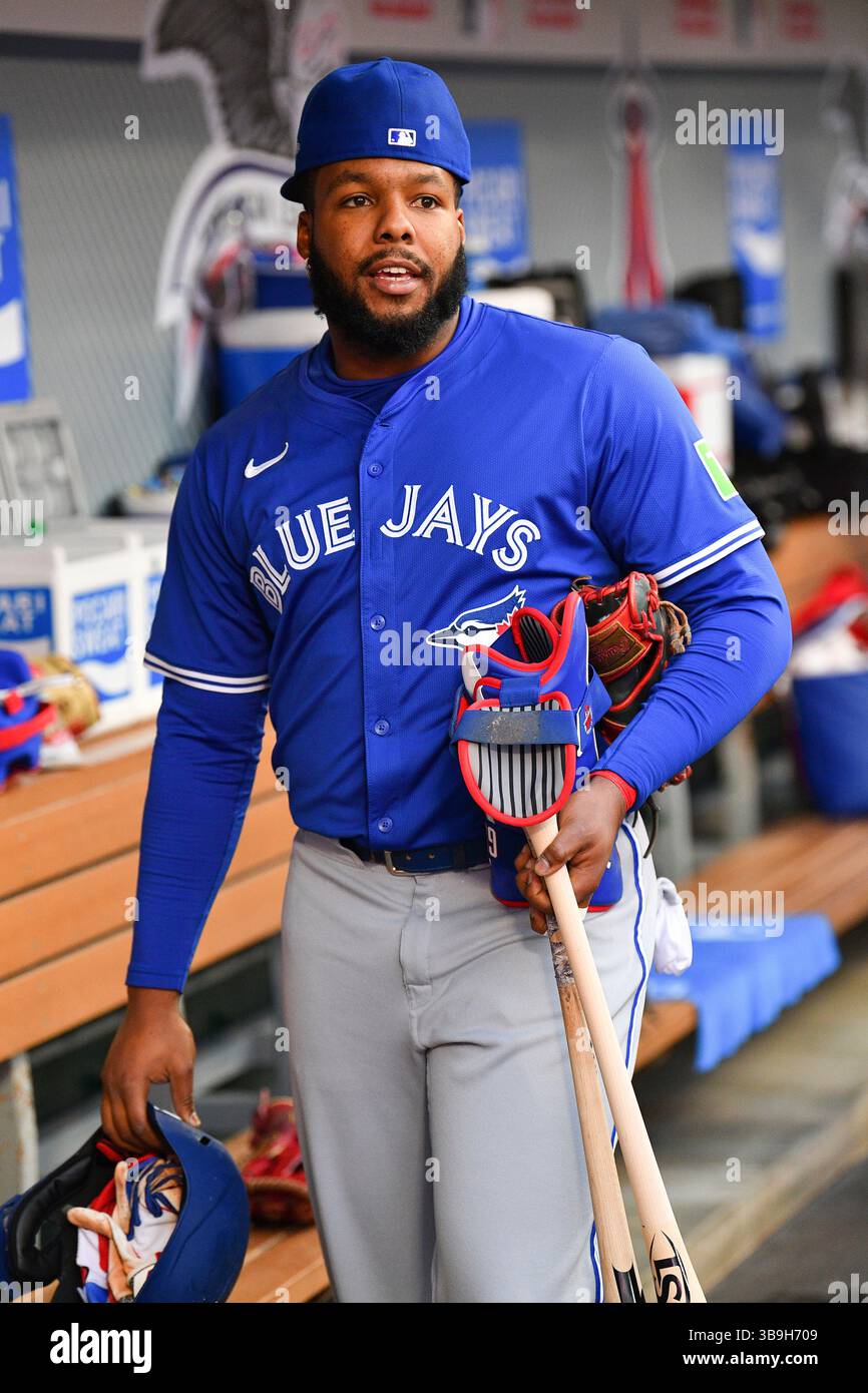 ANAHEIM, CA - MAY 06: Toronto Blue Jays first baseman Vladimir Guerrero ...