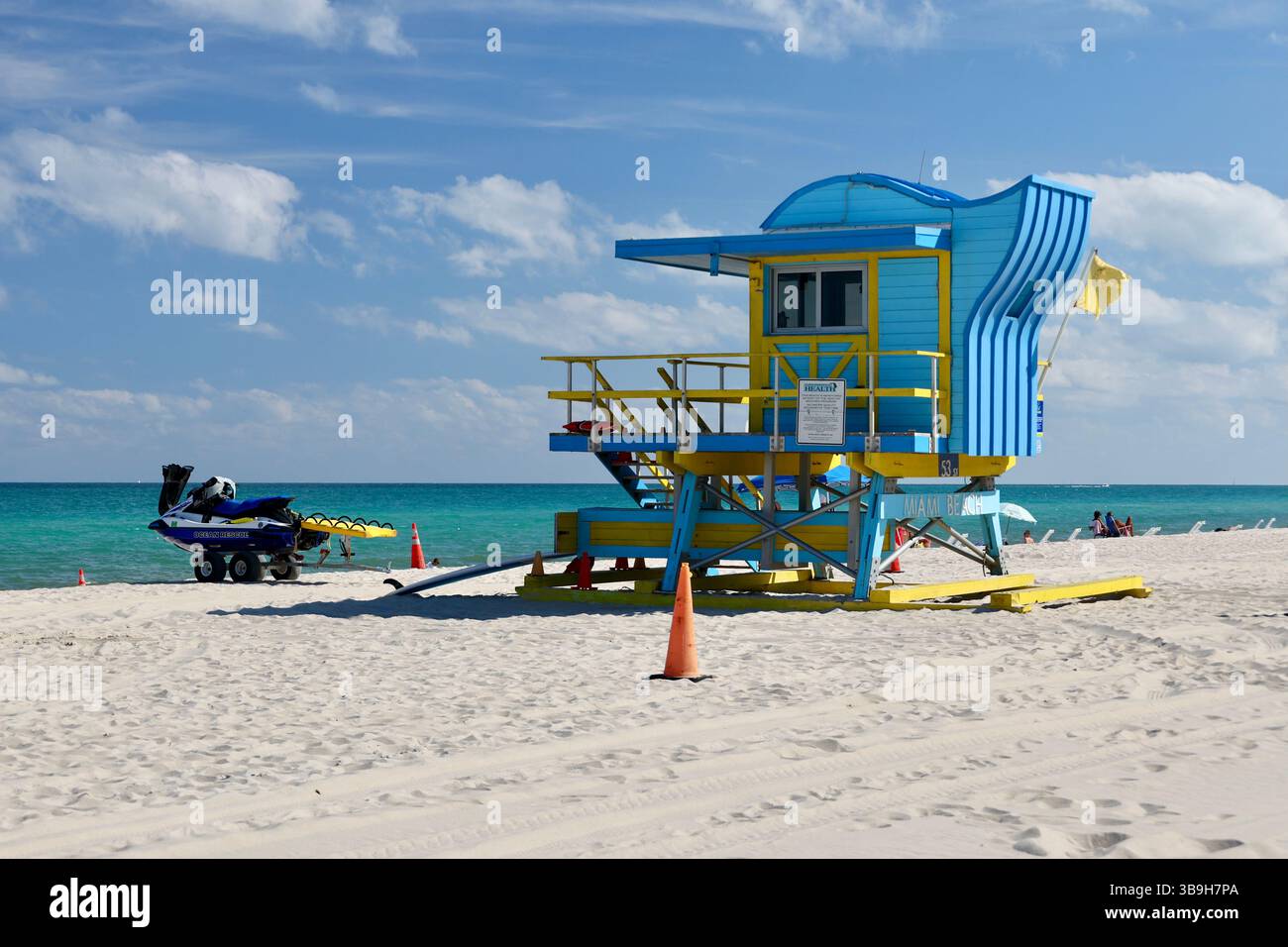 Miami Beach Lifeguard Station Stock Photo - Alamy