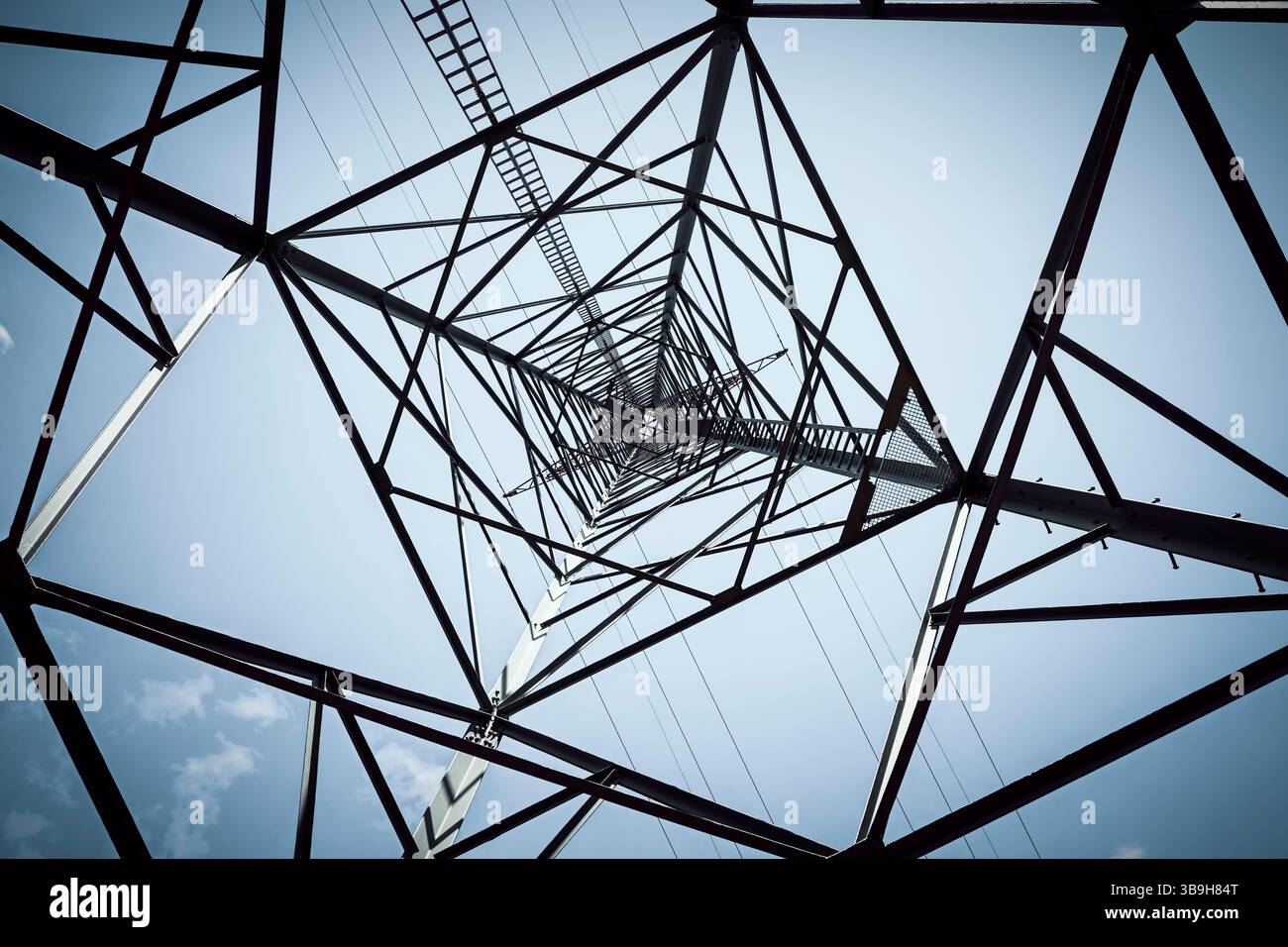 High-voltage pylon, electricity prices Stock Photo - Alamy