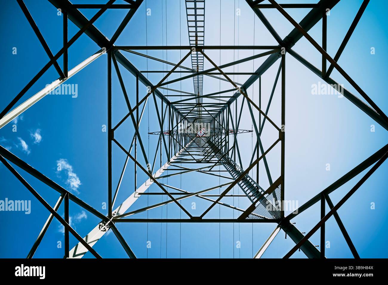 High-voltage pylon, electricity prices Stock Photo - Alamy