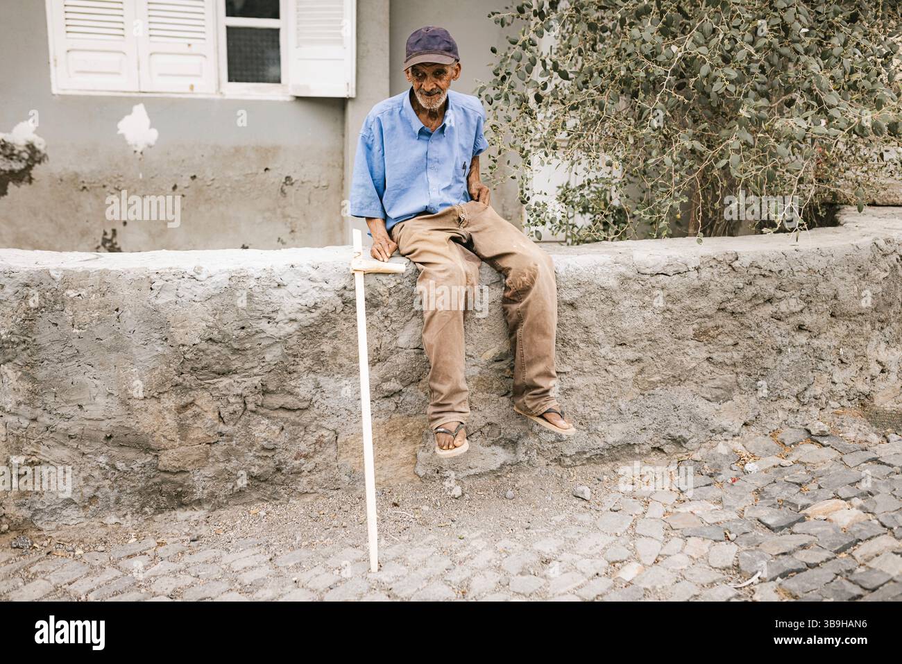 Old man, Tarrafal, Cape Verde, West Africa Stock Photo - Alamy