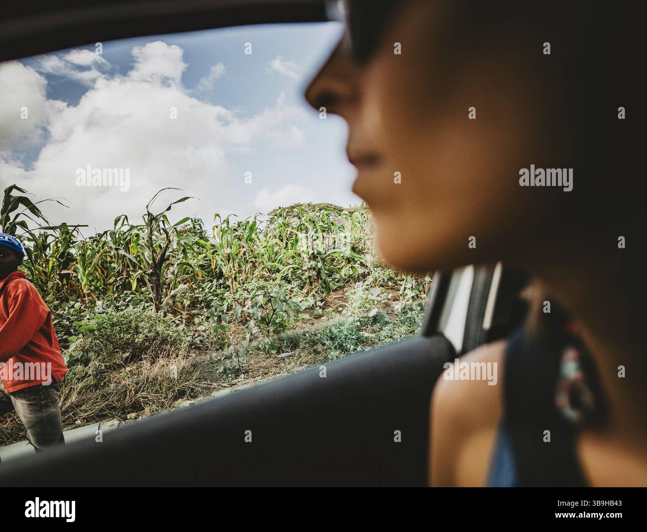 Excursion by car, Tarrafal, Cape Verde, West Africa Stock Photo - Alamy