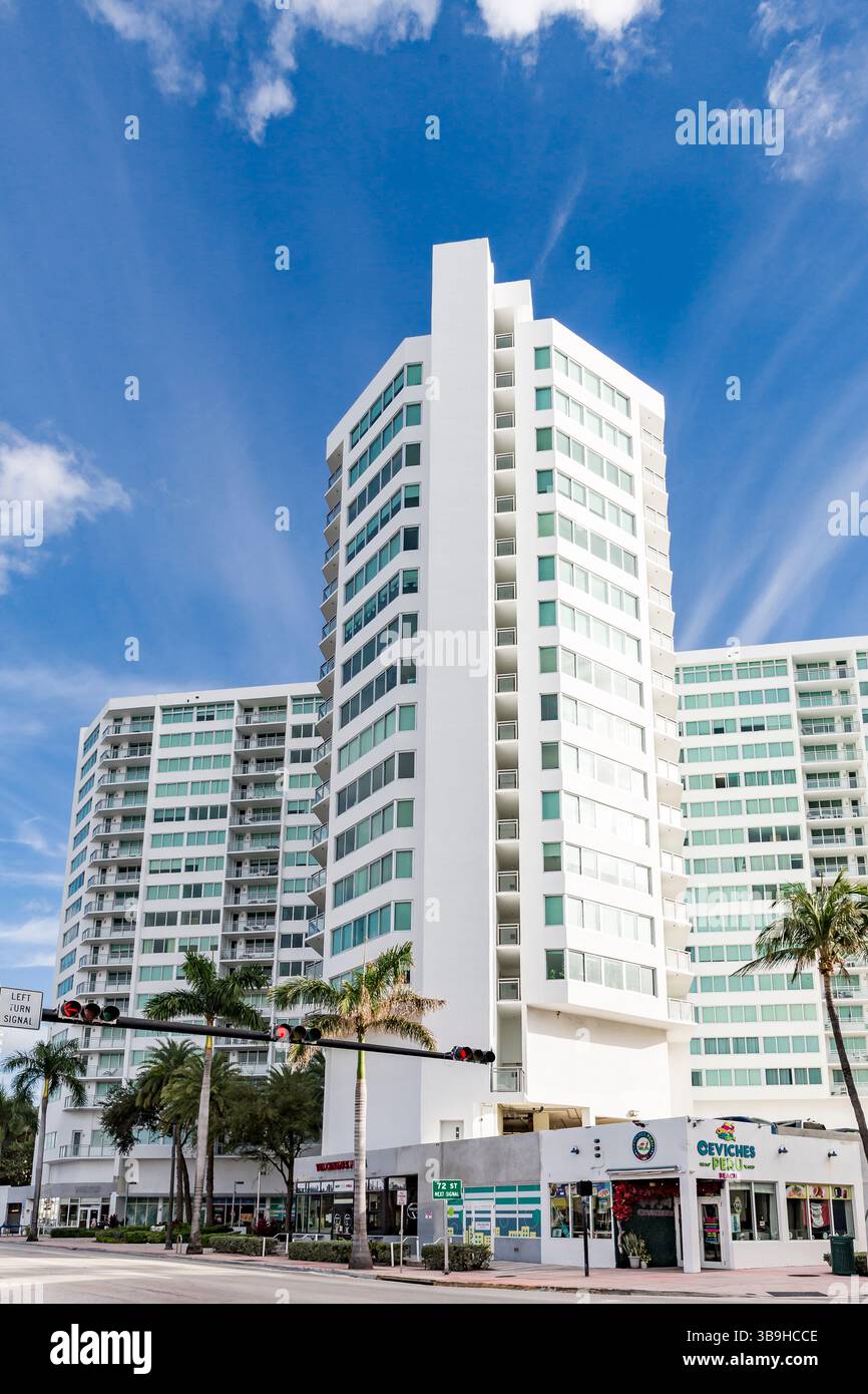 Burleigh House, high-rise building in Miami Beach, Florida, USA, North ...