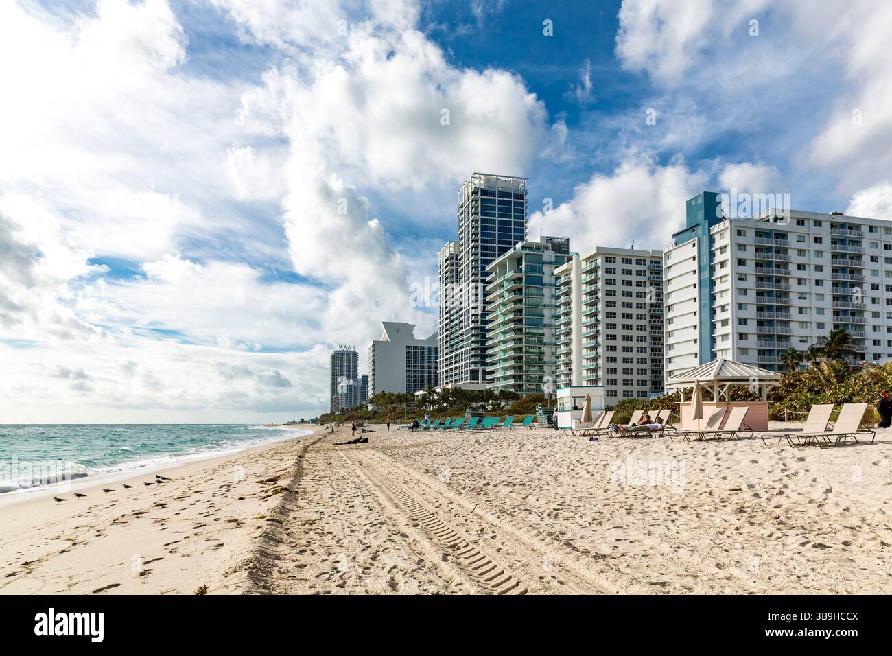 High-rise buildings, North Beach, Miami Beach, Florida, USA, North ...