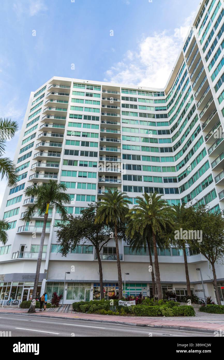 Burleigh House, high-rise building in Miami Beach, Florida, USA, North ...