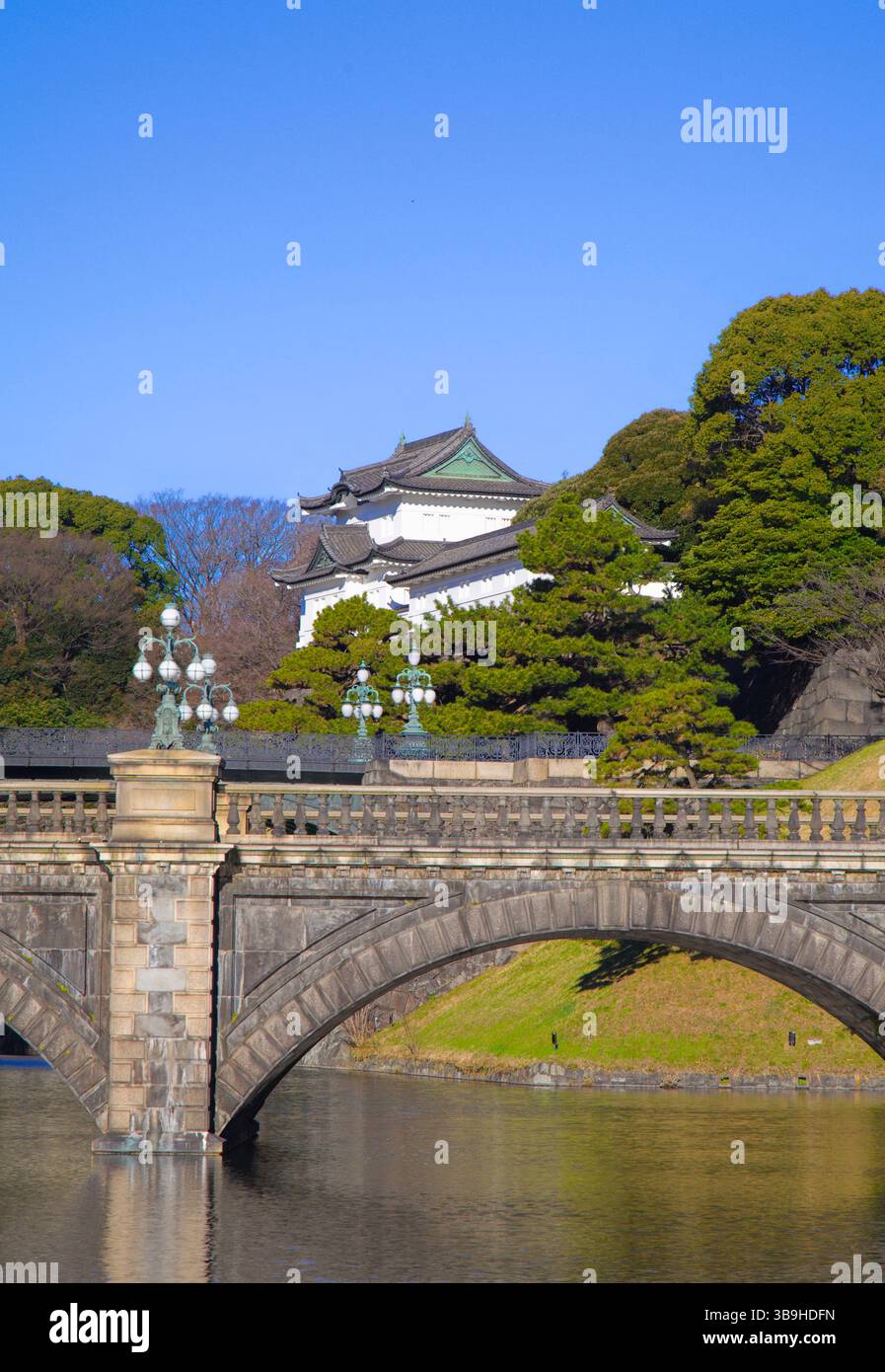 Japan, Tokyo, Imperial Palace, Nijubashi Bridge Stock Photo - Alamy