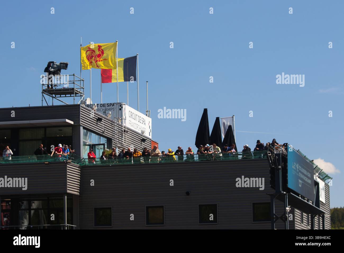 Francorchamps, Wallonia, Belgium. 9th May, 2025. Fans gather on the ...