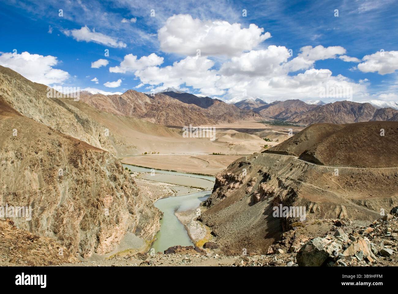 Indus River valley, Leh district, Ladakh region, state of Jammu and ...