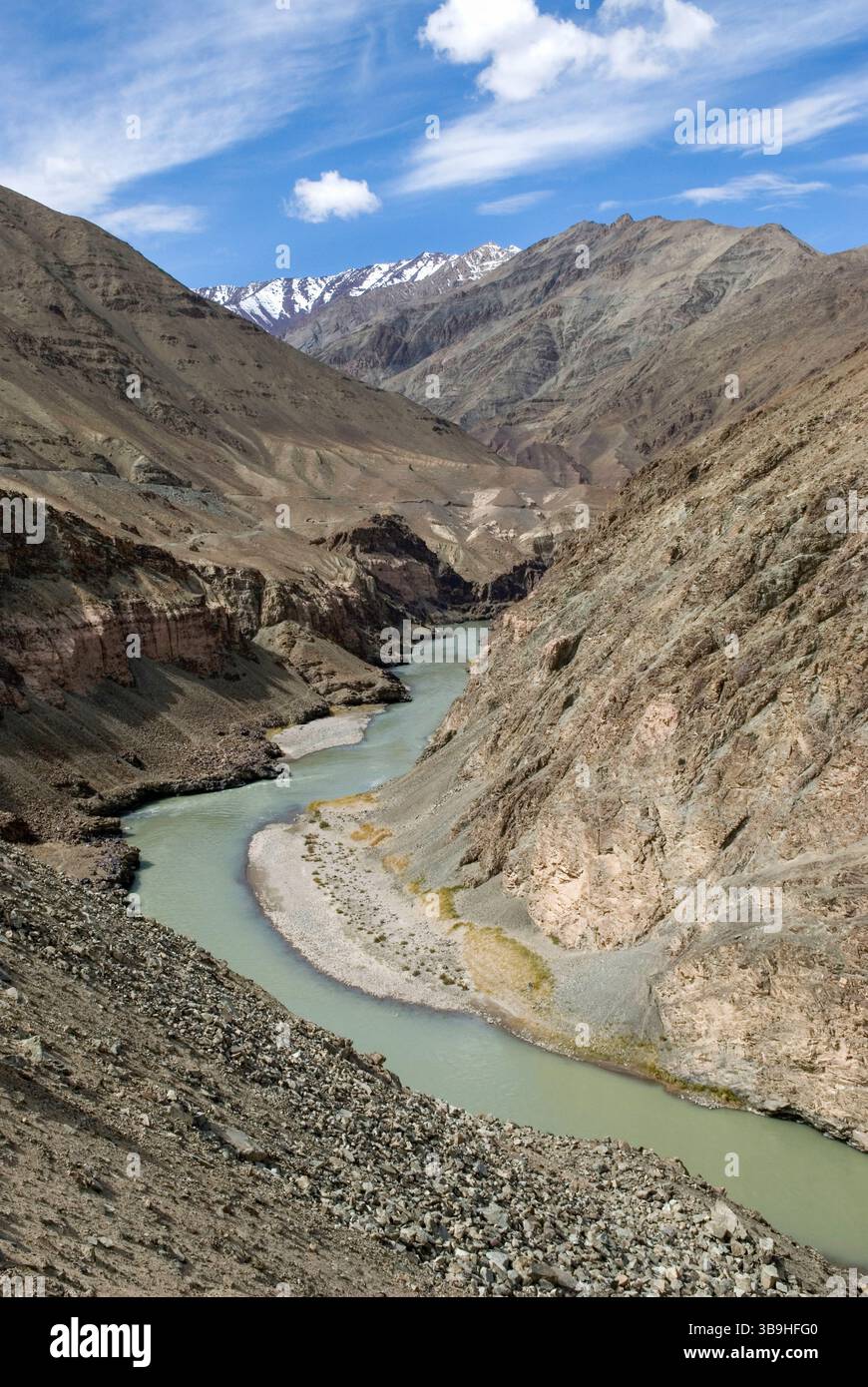 Indus River valley, Leh district, Ladakh region, state of Jammu and ...
