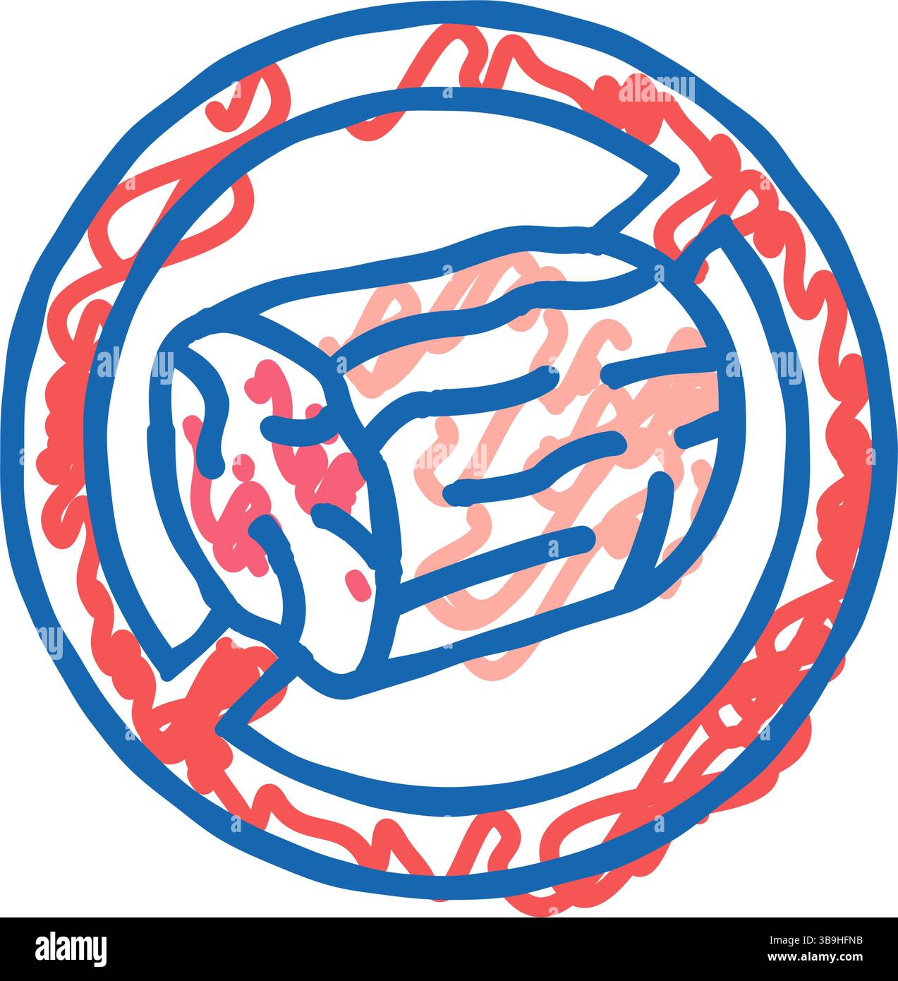 inspection food safety icon doodle illustration Stock Vector Image ...