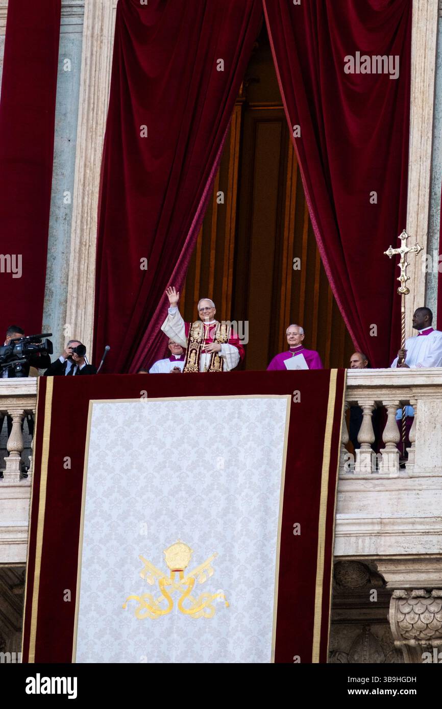 The newly elected pope steps onto the balcony of St. Peter's Basilica ...
