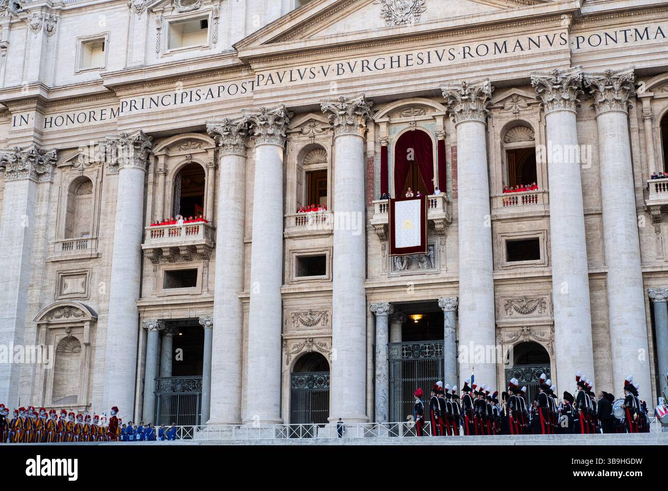 The newly elected pope steps onto the balcony of St. Peter's Basilica ...