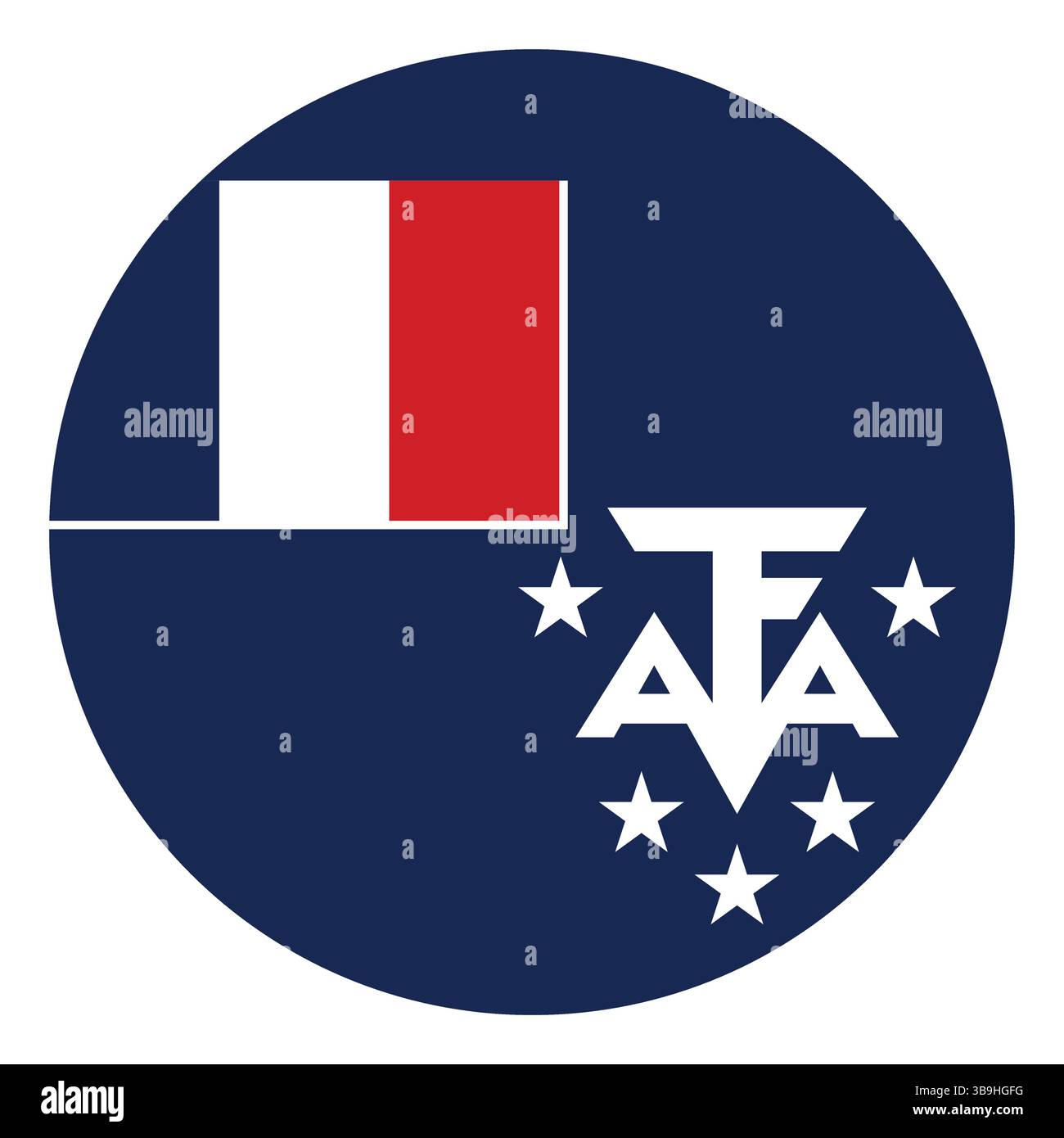 French Southern and Antarctic Territory button flag logo icon computer ...