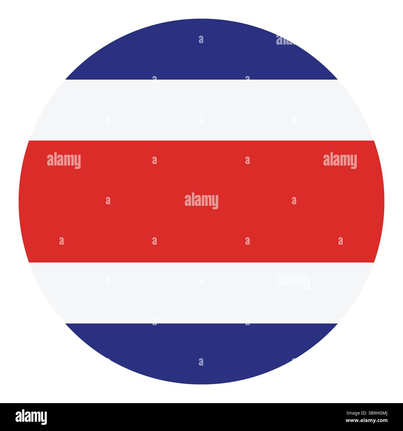 Flag of Costa Rica. Costa Rica circle flag logo icon computer vector ...