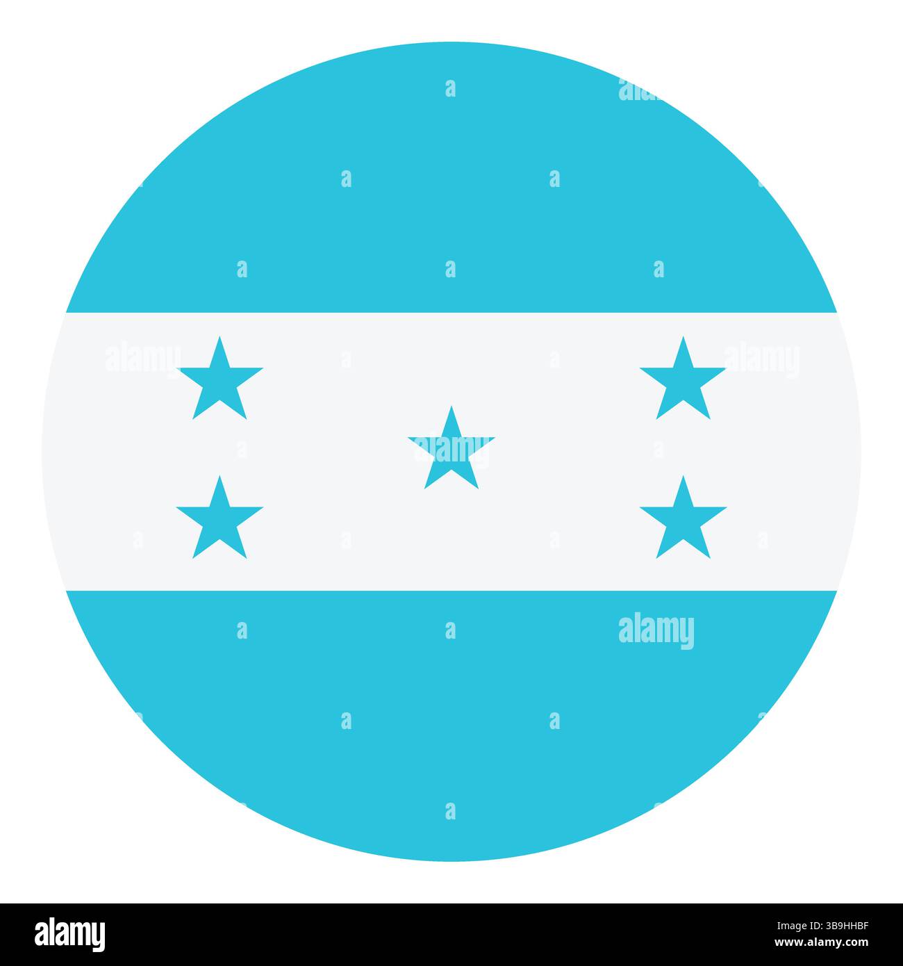Flag of Honduras. Honduras circle flag logo icon computer vector ...