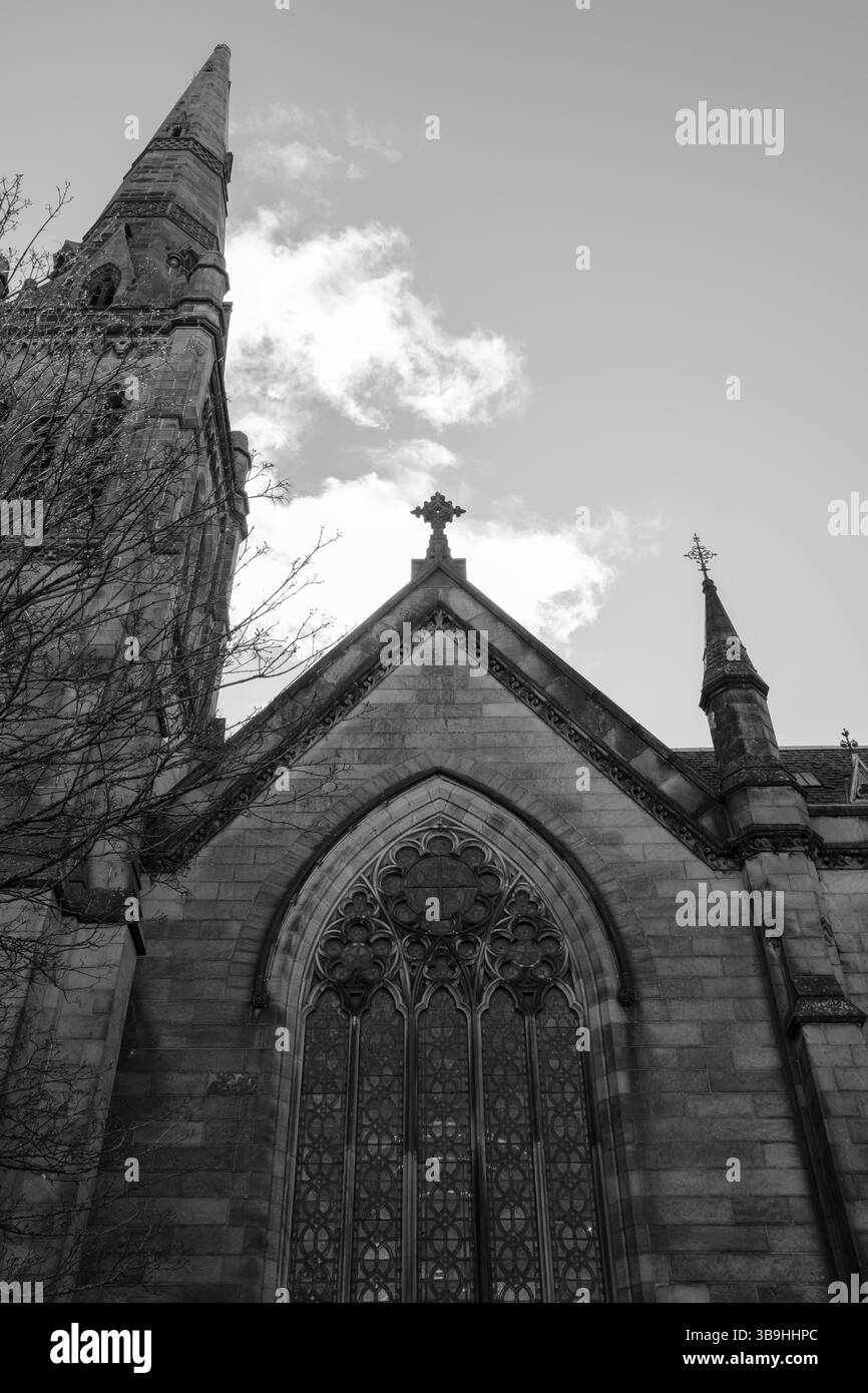 Aberdeen Scotland, Church facade Stock Photo - Alamy