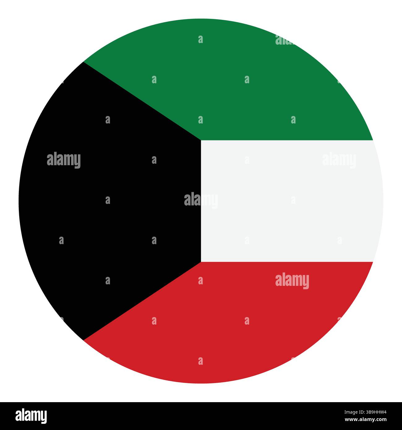 Flag of Kuwait. Kuwait circle flag logo icon computer vector illustration design Stock Vector ...