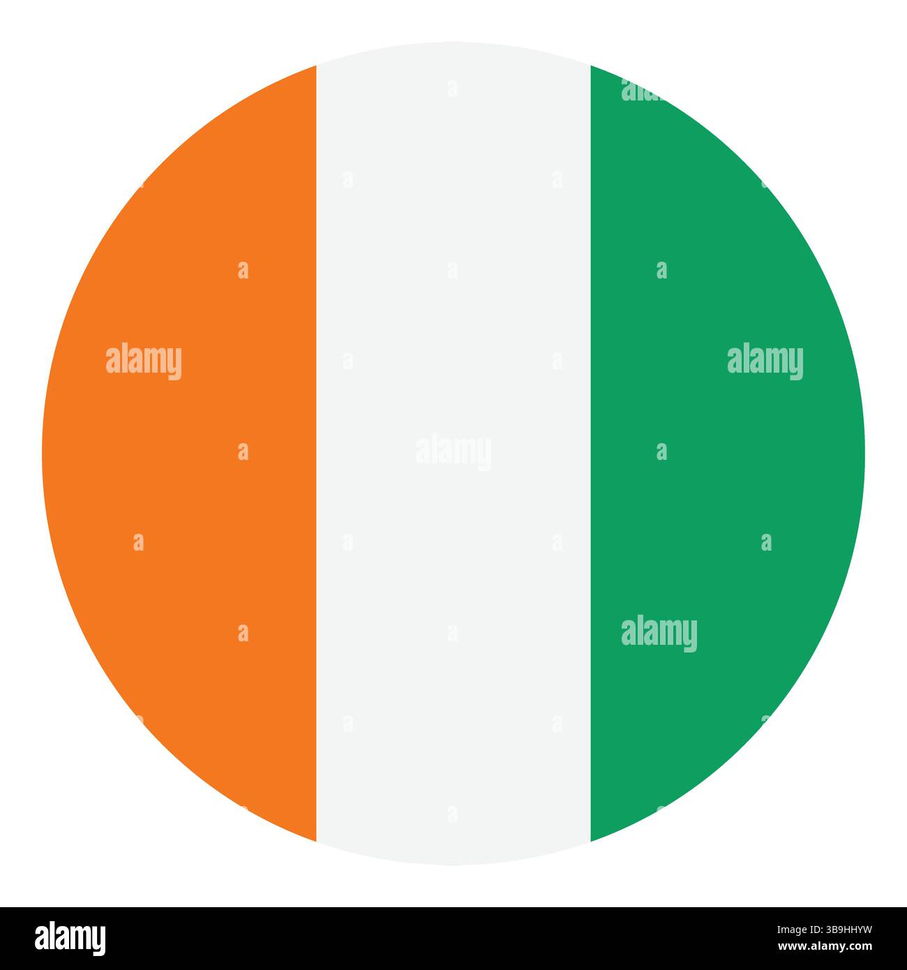 Flag of Cote d 'Ivoire. Cote d 'Ivoire circle flag logo icon computer ...