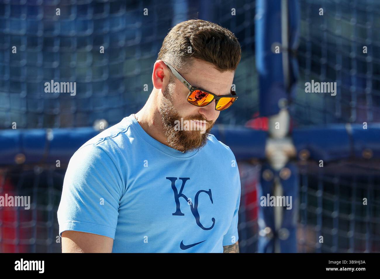 Kansas City, MO, USA. 9th May, 2025. Kansas City Royals center fielder ...