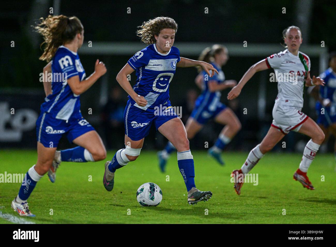 Gent, Belgium. 09th May, 2025. Fleur Van Daele (16) of KAA Gent Ladies ...