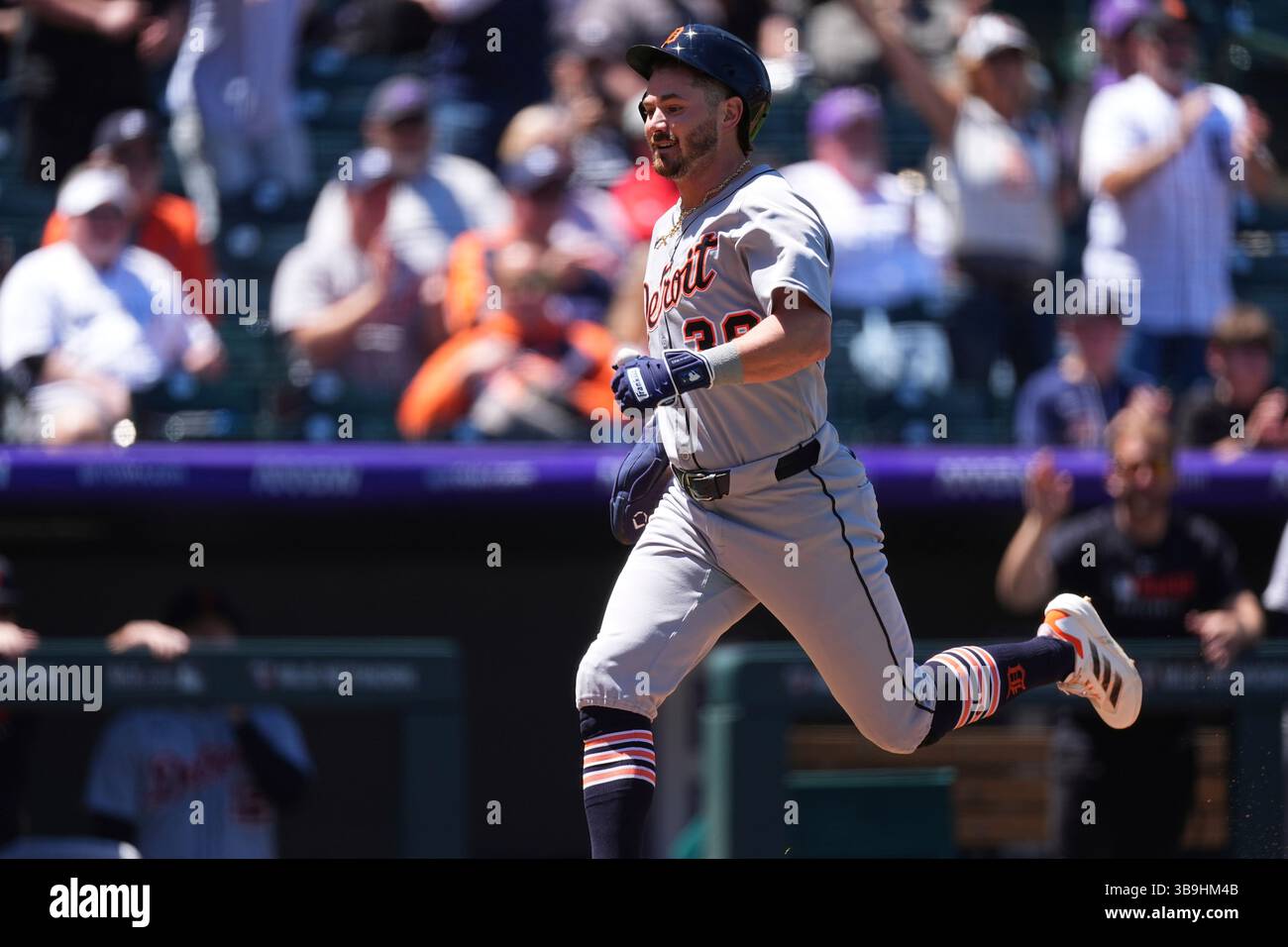 Detroit Tigers outfielder Zach McKinstry (39) in the first inning of ...