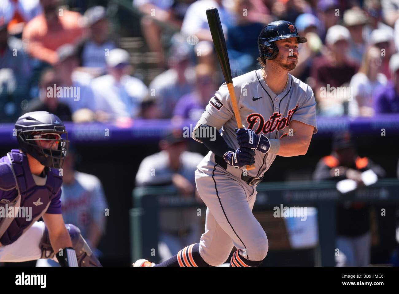 Detroit Tigers outfielder Zach McKinstry (39) during the third inning ...