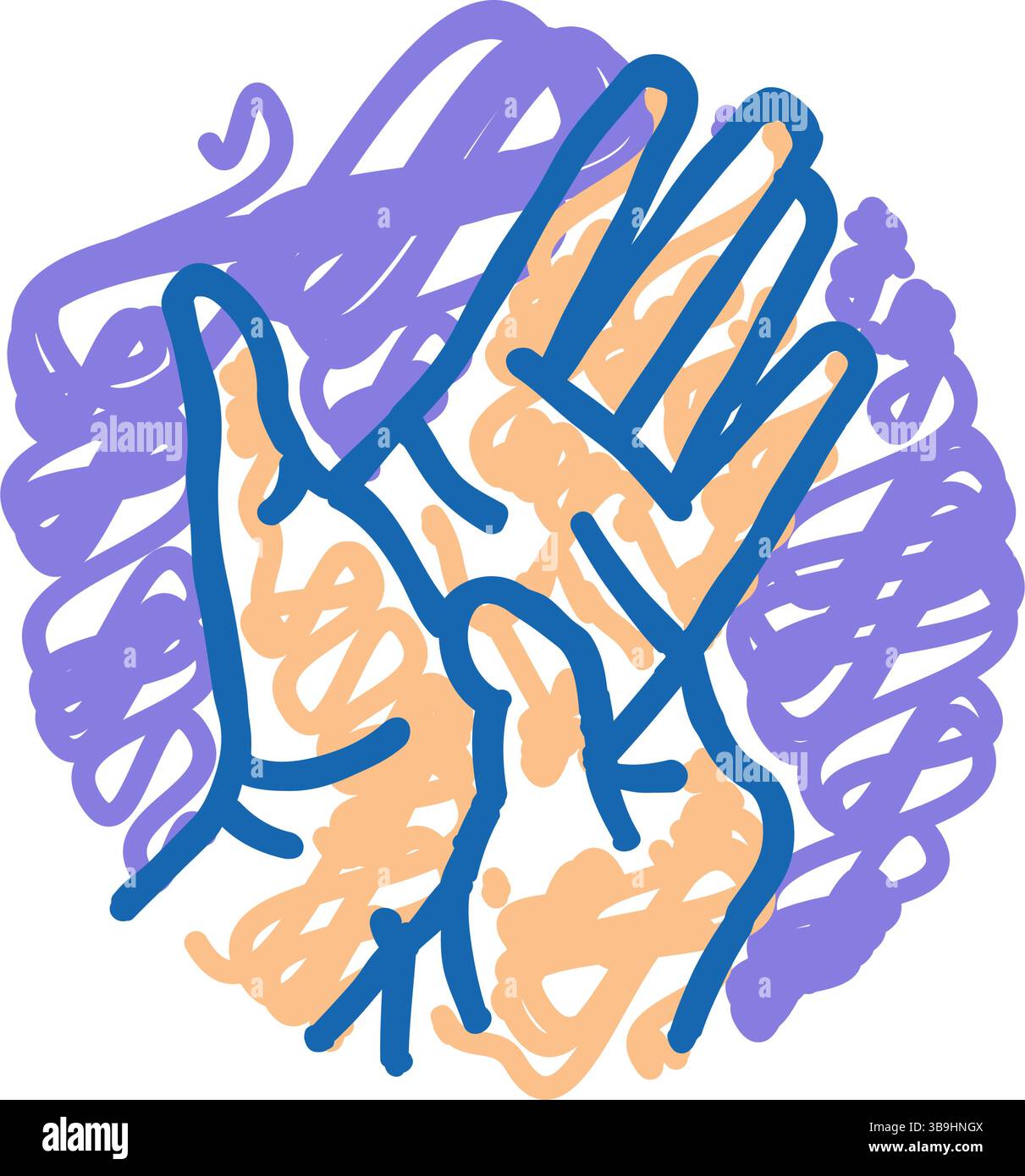 hands massage therapy icon doodle illustration Stock Vector Image & Art ...