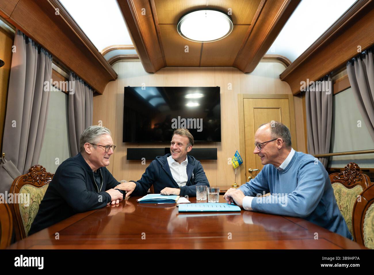 Prime Minister Sir Keir Starmer meets with French President Emmanuel ...