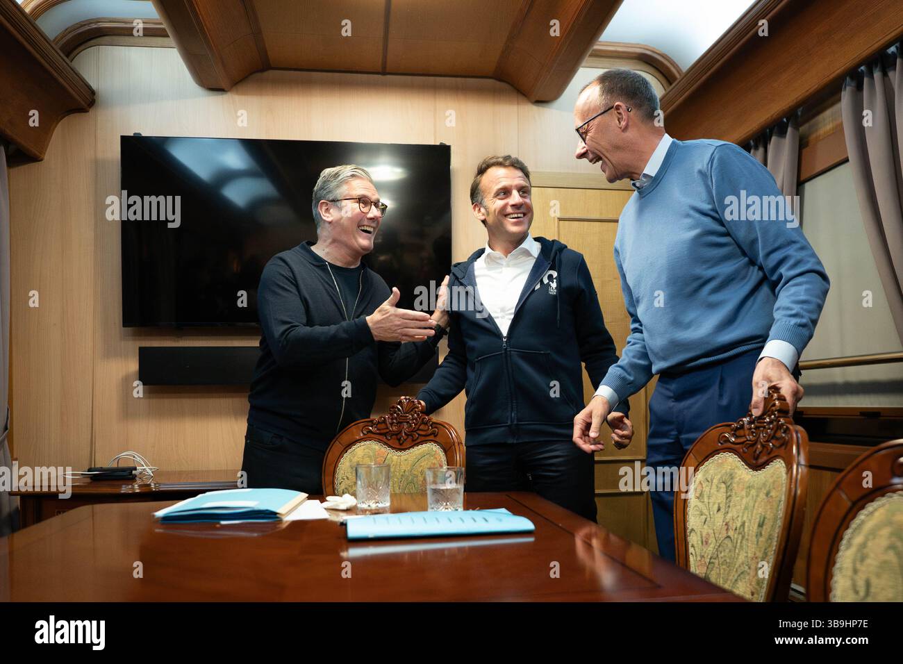 Prime Minister Sir Keir Starmer meets with French President Emmanuel ...