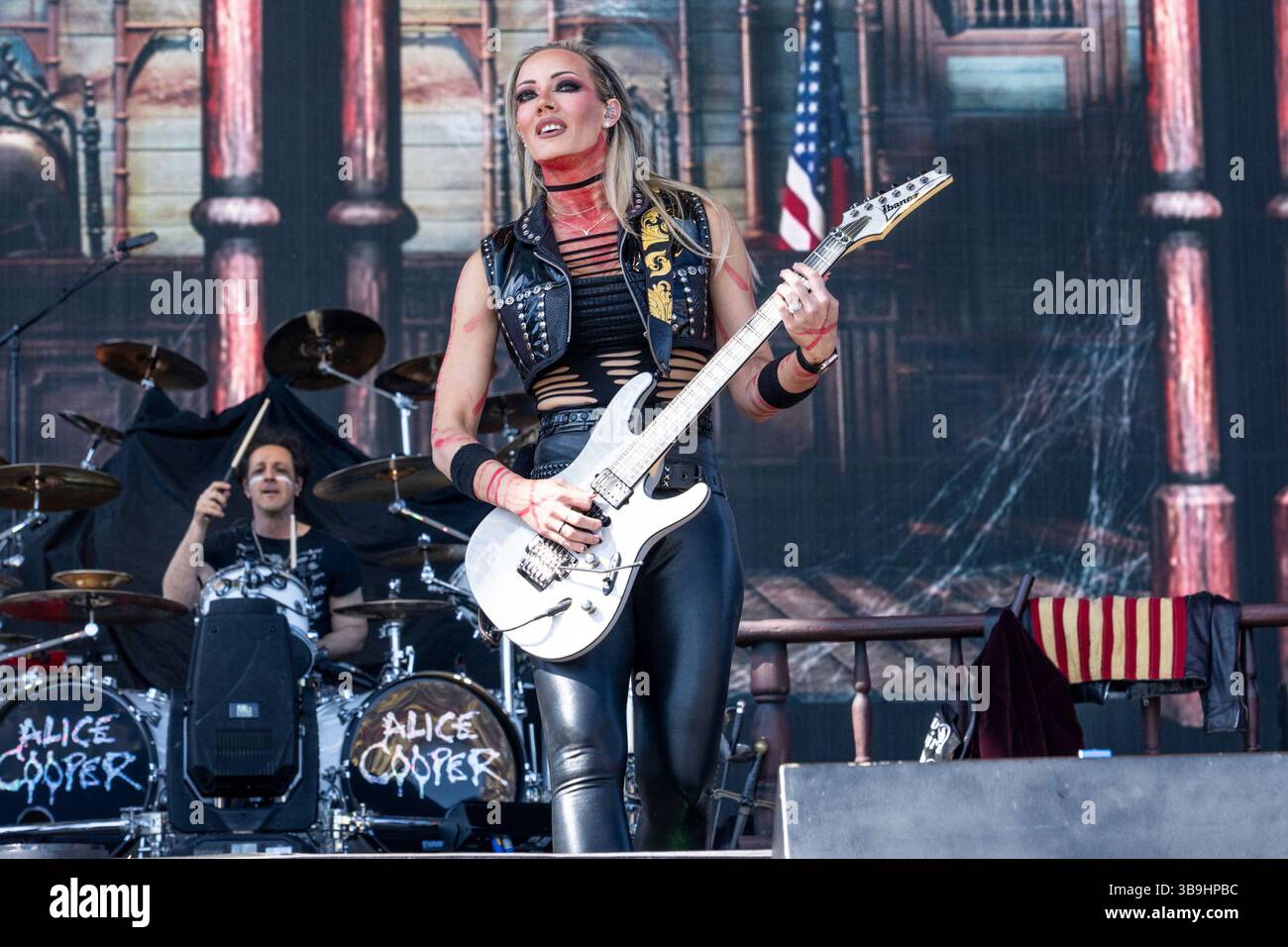 Nita Strauss performs during Sonic Temple Art and Music Festival on ...