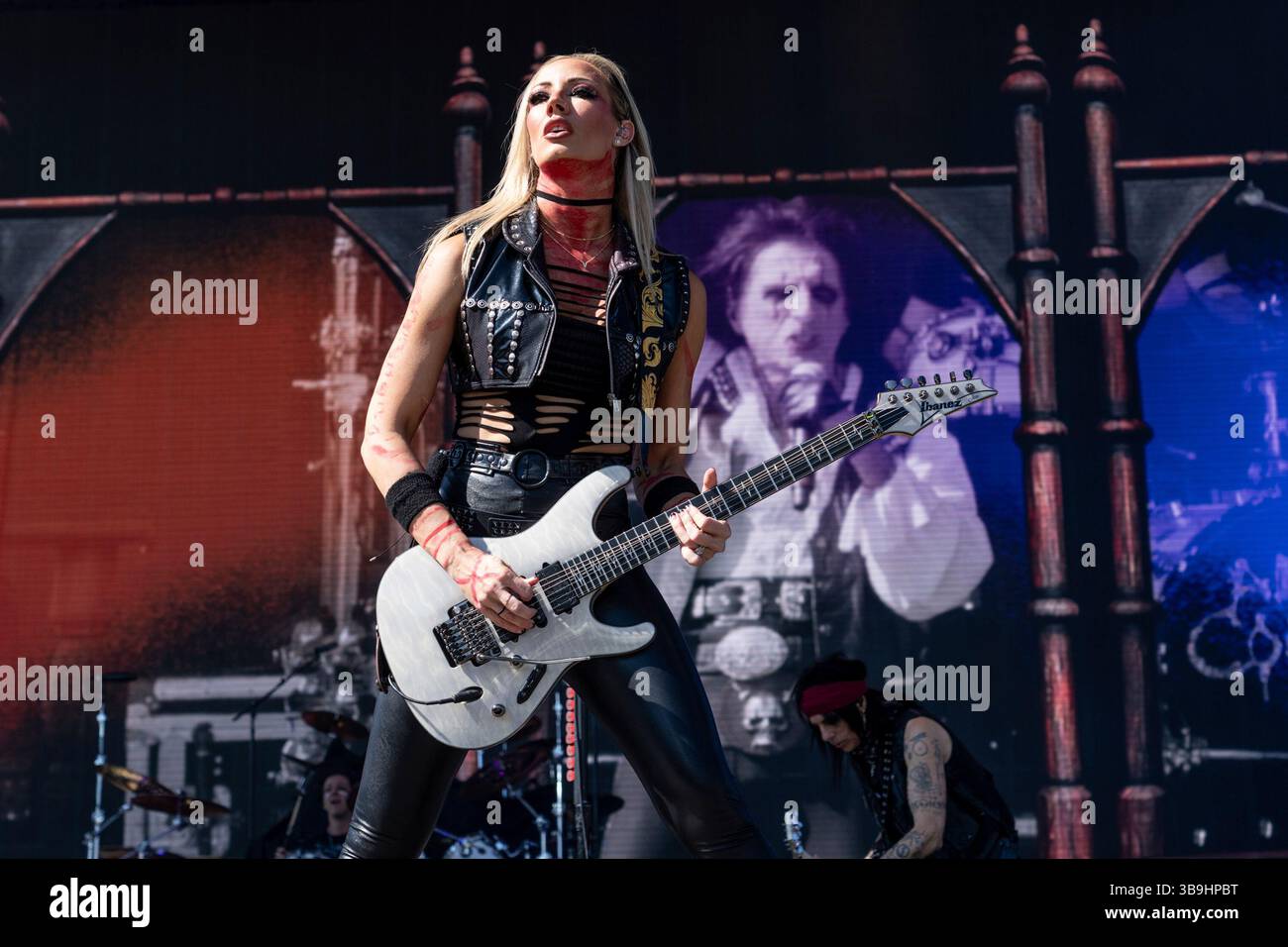 Nita Strauss performs during Sonic Temple Art and Music Festival on ...