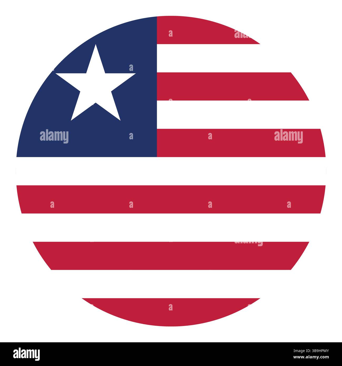 Flag of Liberia. Liberia circle flag logo icon computer vector illustration design Stock Vector ...