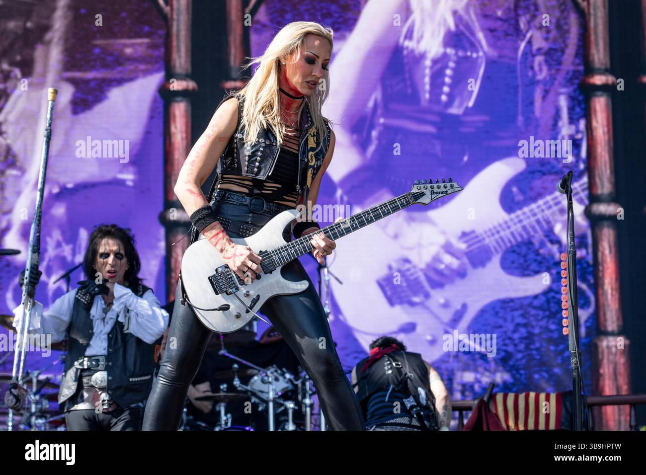 Nita Strauss performs during Sonic Temple Art and Music Festival on ...