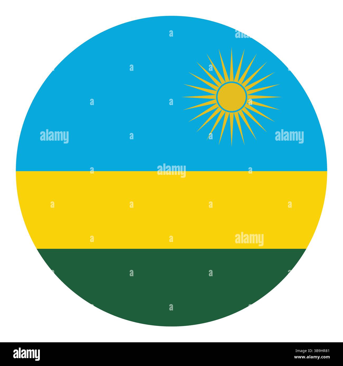 Flag of Rwanda. Rwanda circle flag logo icon computer vector illustration design Stock Vector ...