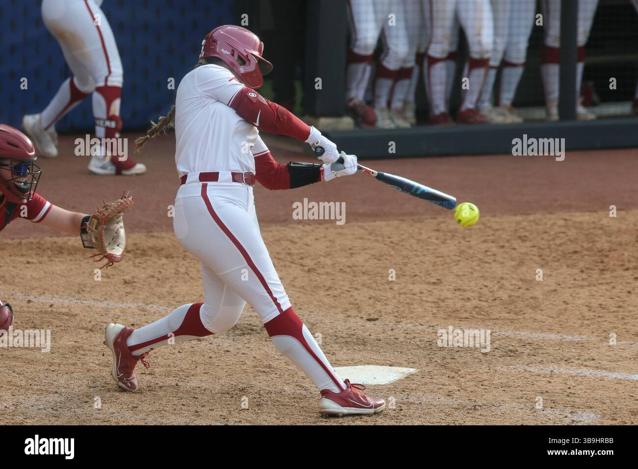 ATHENS, GA - MAY 09: Oklahoma outfielder Kasidi Pickering (7) gets a ...