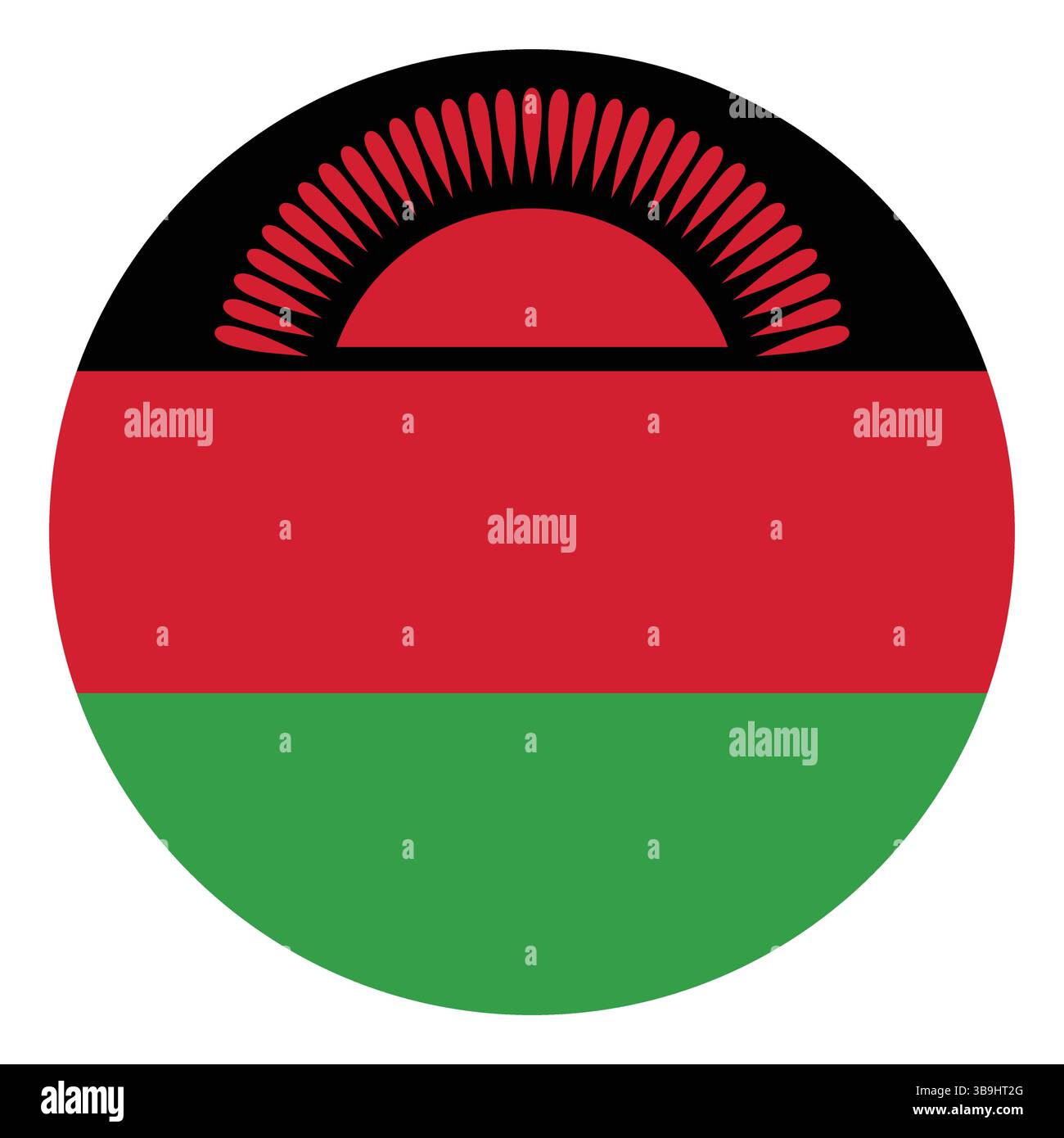 Flag of Malawi. Malawi circle flag logo icon computer vector ...