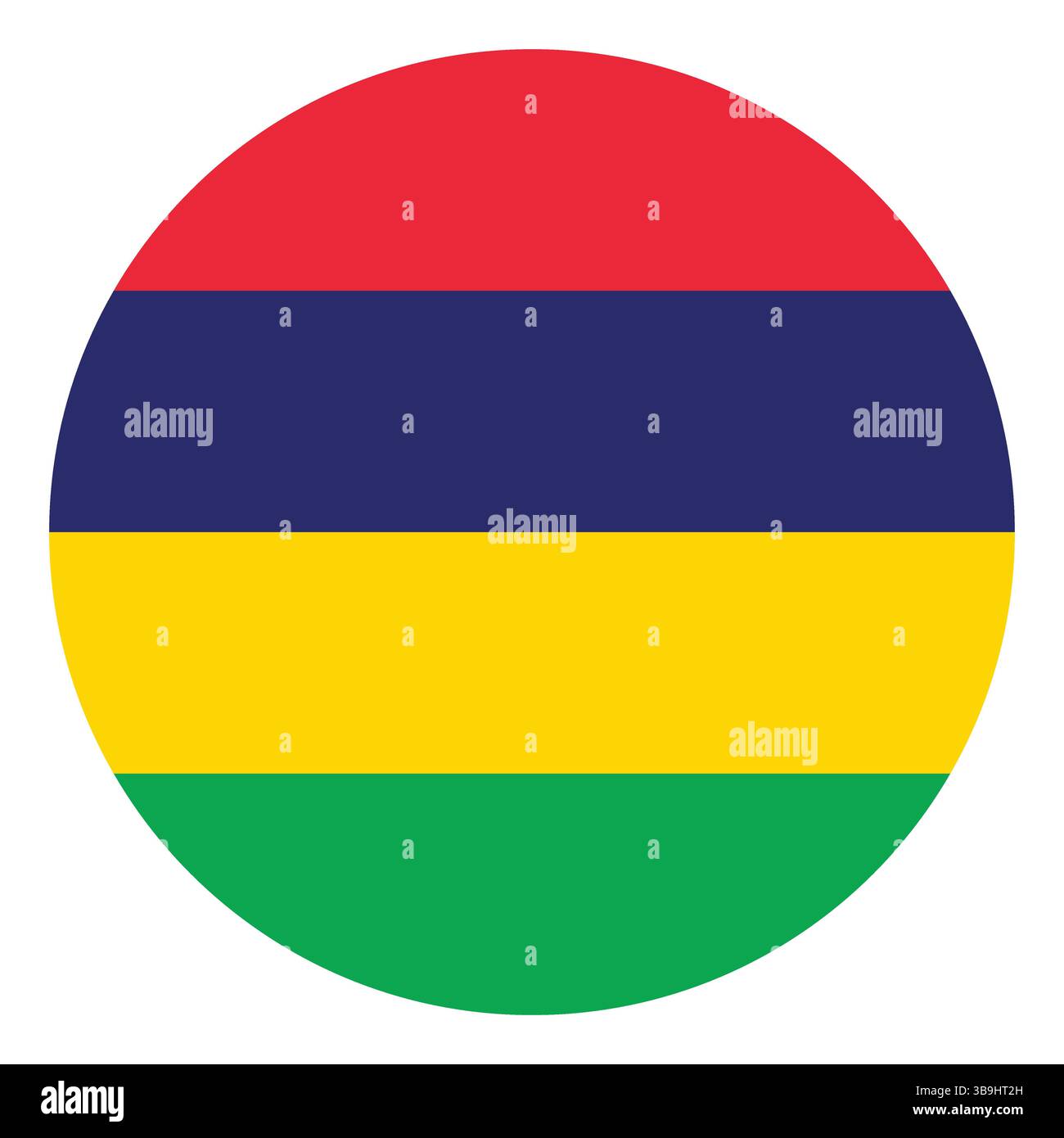 Flag of Mauritius. Mauritius circle flag logo icon computer vector ...