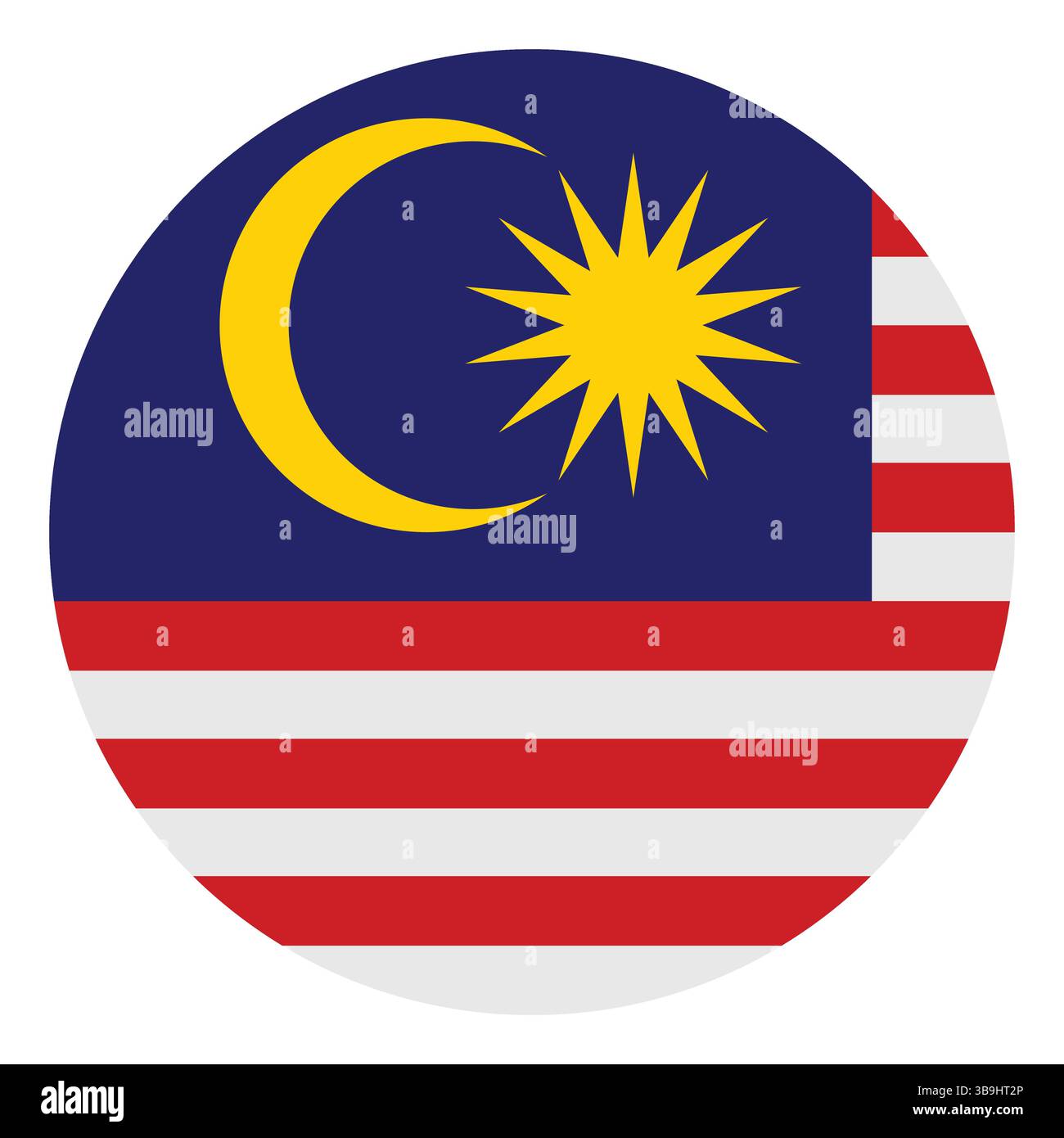 Flag of Malaysia. Malaysia circle flag logo icon computer vector ...