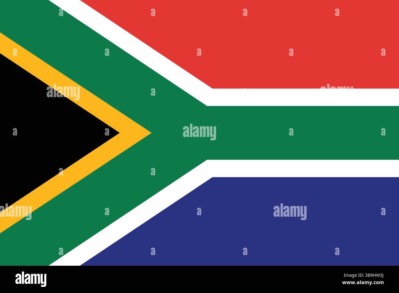 Flag of South Africa. South Africa flag official colors and proportion ...
