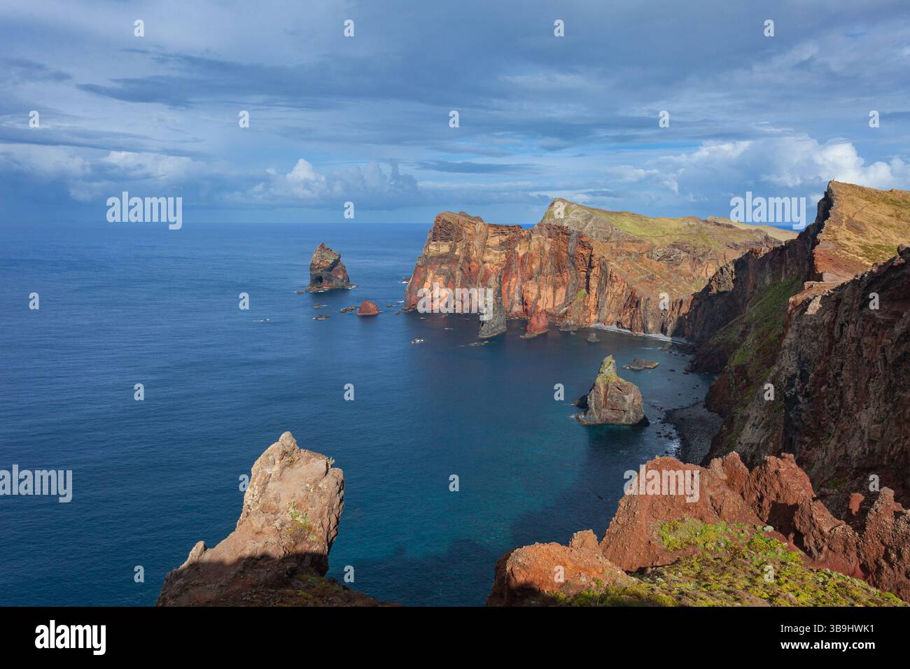 The cliffs of Ponta de São Lourenço, a rugged and beautiful headland ...