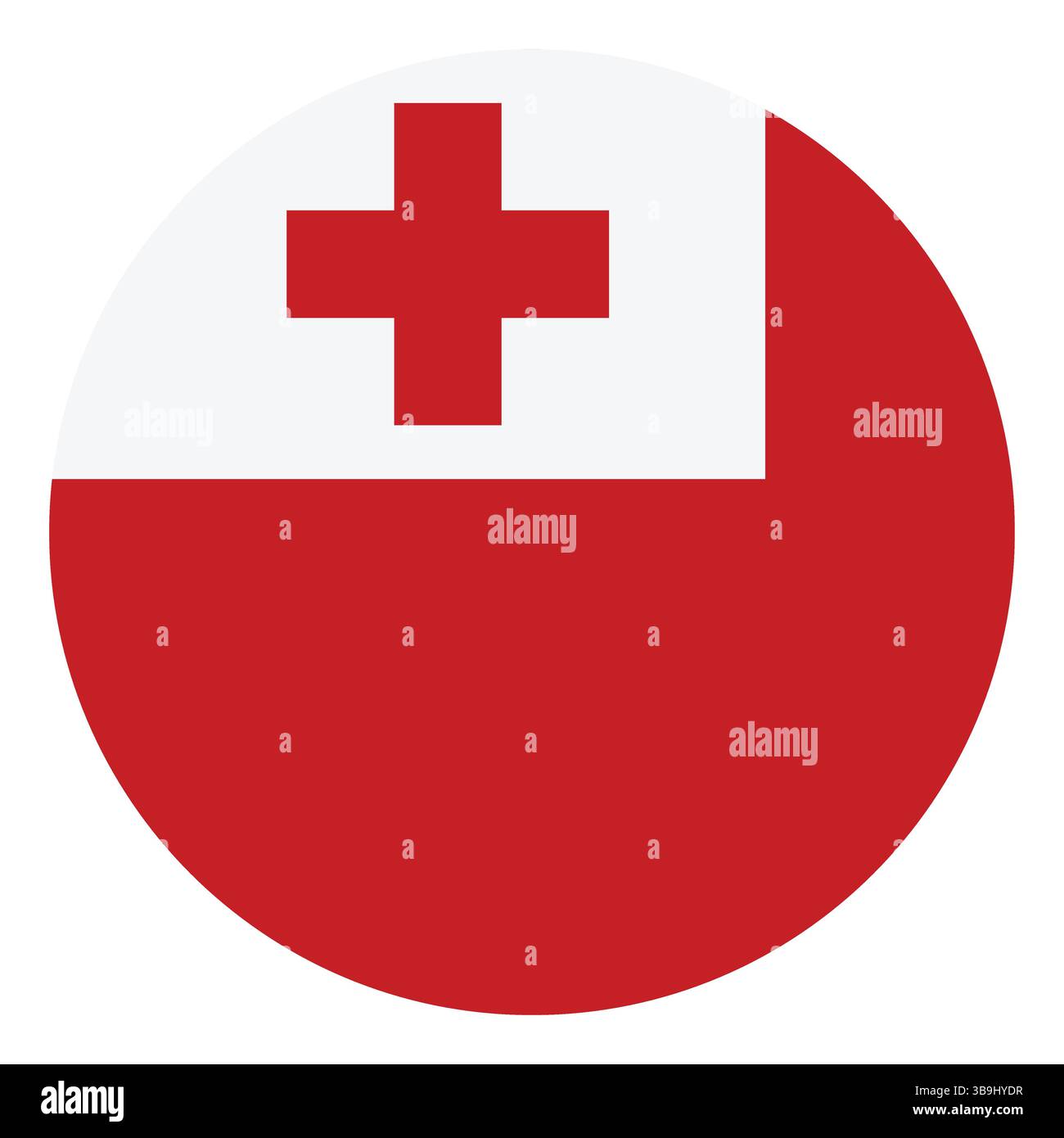 Flag of Tonga. Tonga circle flag logo icon computer vector illustration ...