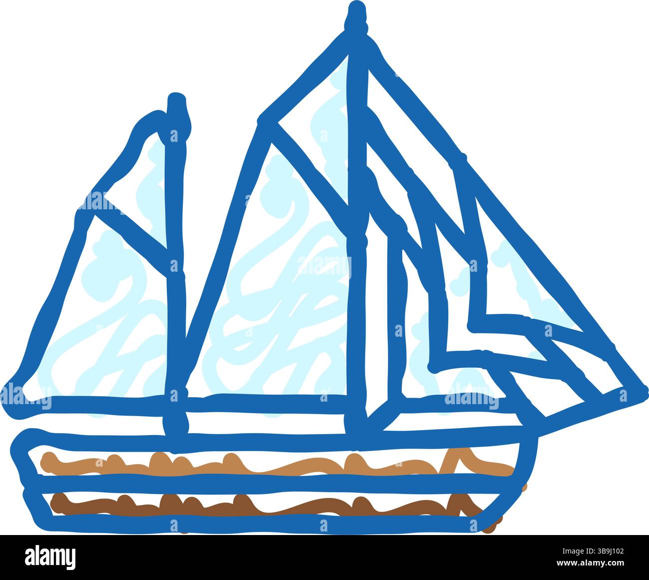 fluyt ancient ship icon doodle illustration Stock Vector Image & Art ...
