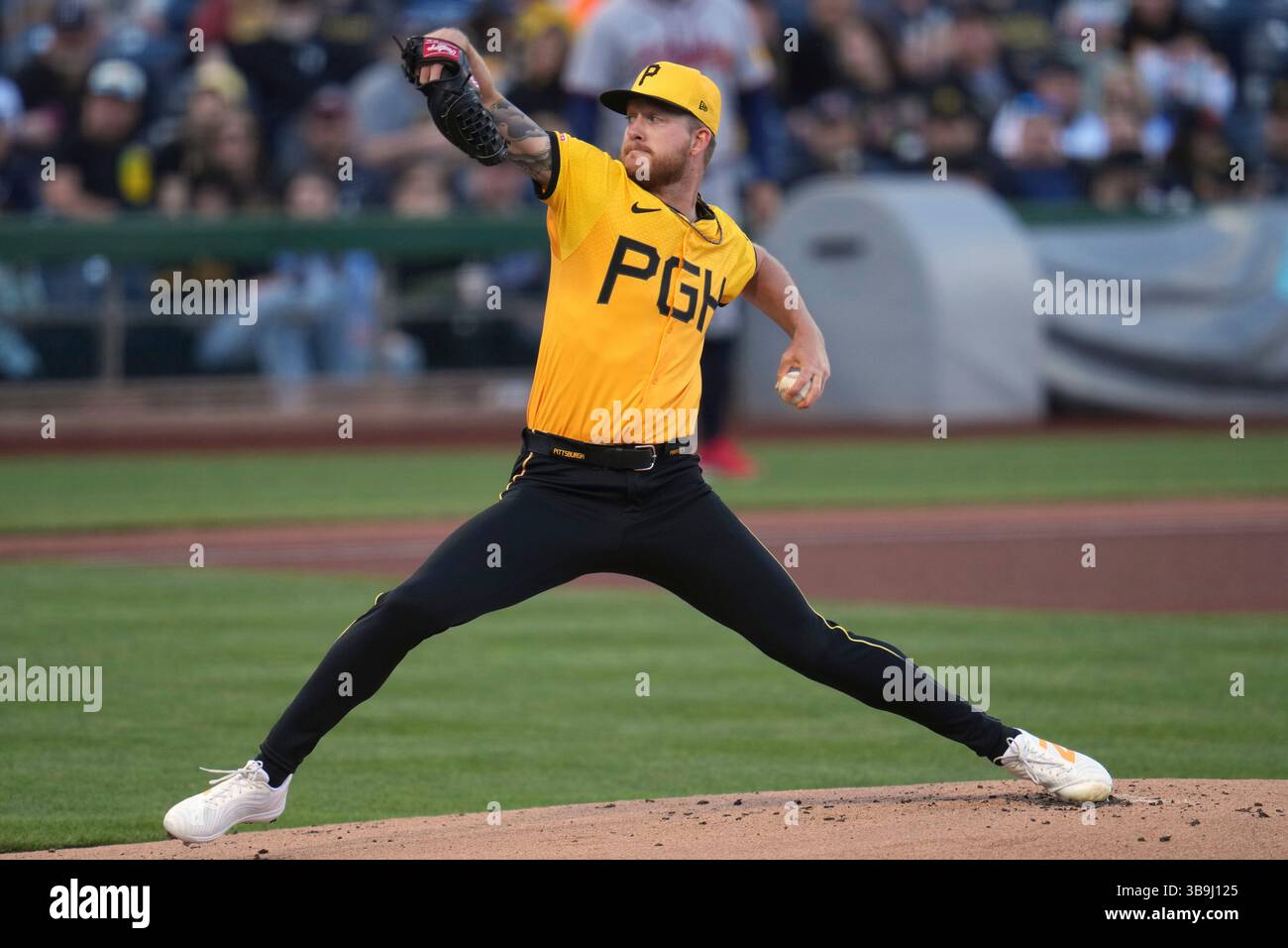 Pittsburgh Pirates pitcher Bailey Falter delivers during the first ...