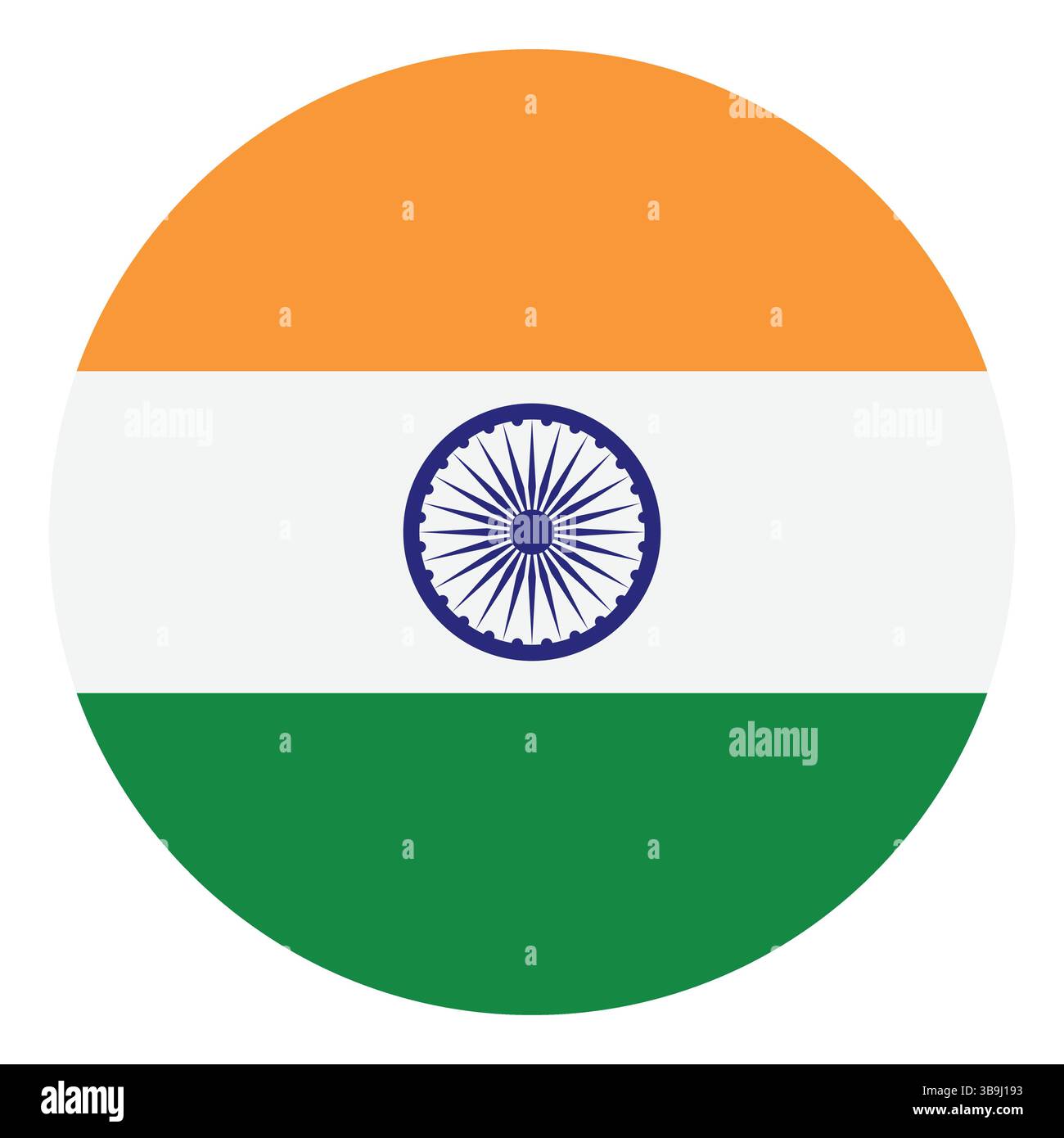 Flag of India. India circle flag logo icon computer vector illustration ...