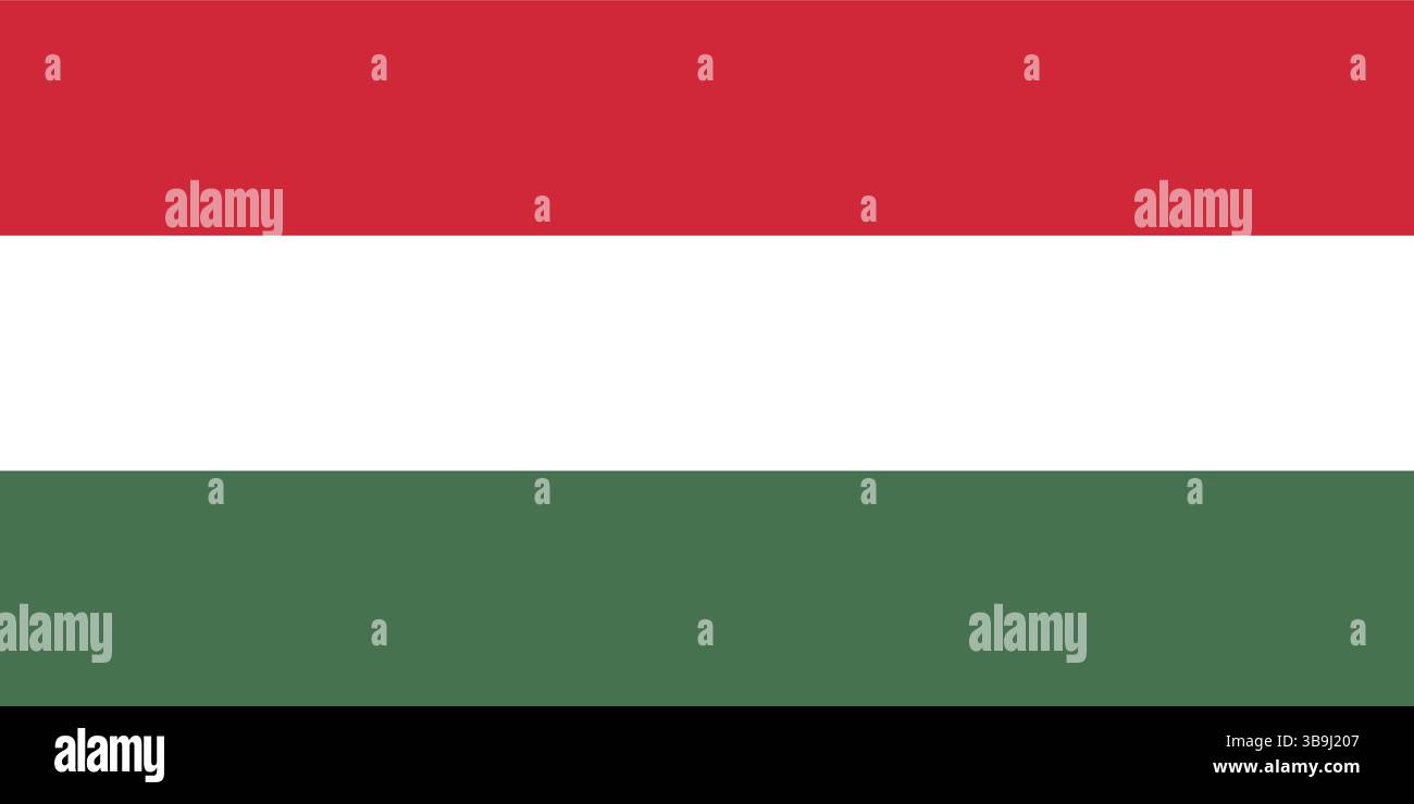 Flag of Hungary. Hungary flag official colors and proportion digital vector illustration Stock ...