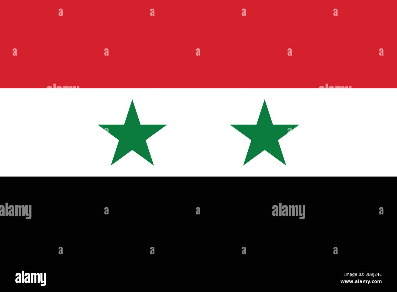 Flag of Syria. Syria flag official colors and proportion digital vector ...