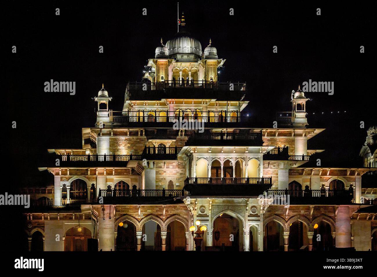 Albert Hall Museum at night, Jaipur, India Stock Photo - Alamy