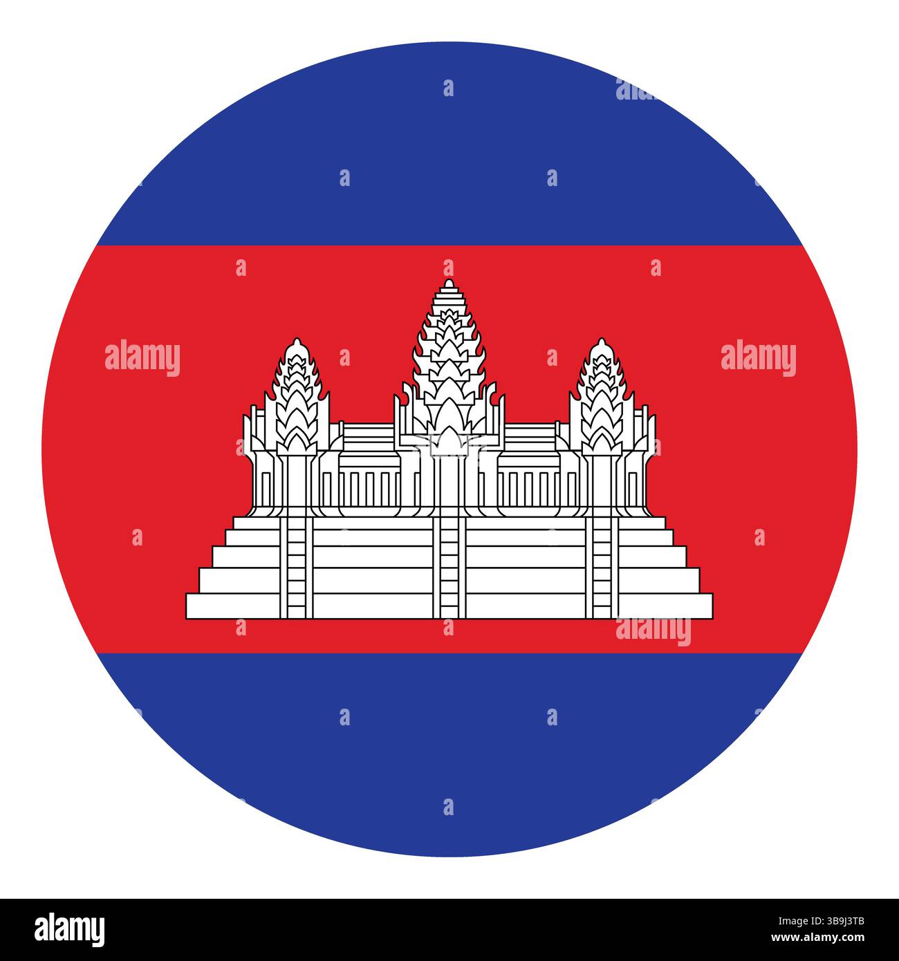Flag of Cambodia. Cambodia circle flag logo icon computer vector illustration design Stock ...