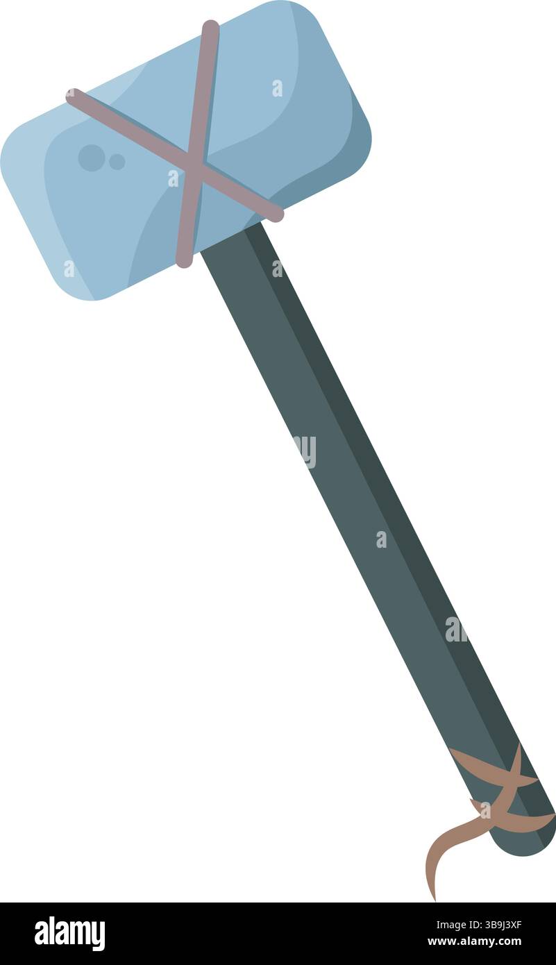 Cartoon stone war hammer. Vector illustration Stock Vector Image & Art ...