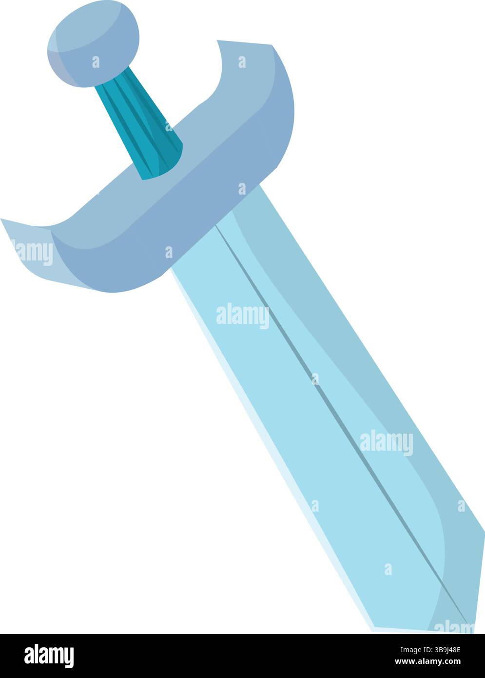 Short cartoon viking sword. Vector illustration Stock Vector Image ...